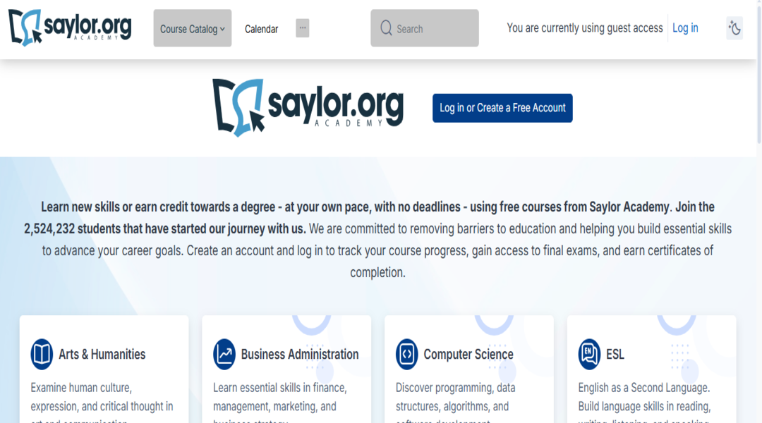 كورسات من موقع saylor academy - إستفد AI